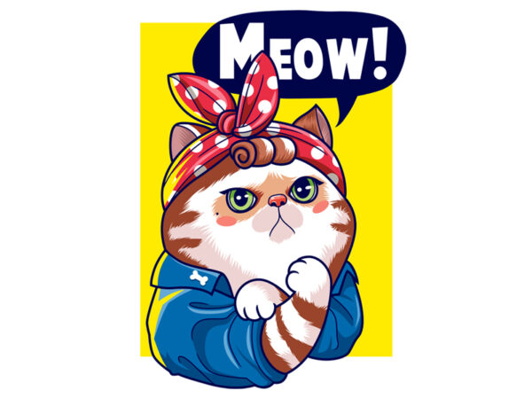 MEOW! - Vector T-shirt Designs