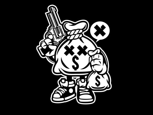 Money Takers Graphic t-shirt design - Vector T-shirt Designs